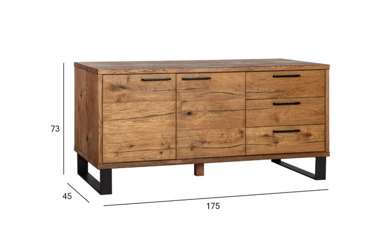 Kummut ROTTERDAM 175*45*73cm TAMM