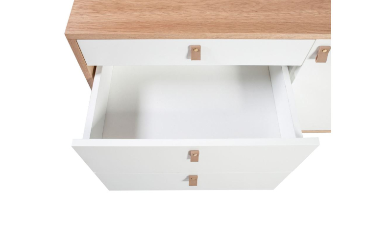 Kummut HELENA 120*40*75cm naturaalne/valge