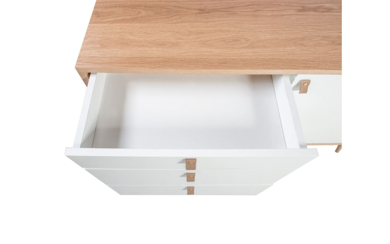 Kummut HELENA 120*40*75cm naturaalne/valge
