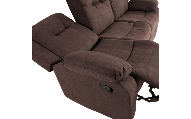 Tugitool DIXON recliner, pruun kangas