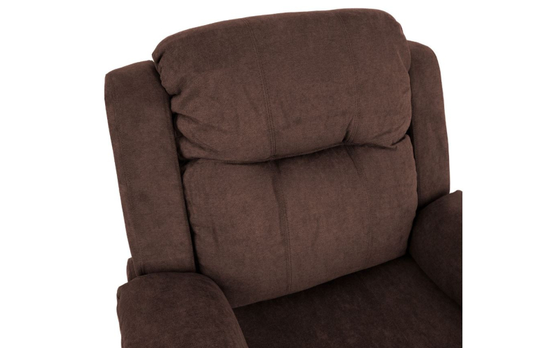 Tugitool DIXON recliner, pruun kangas