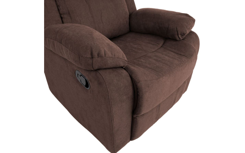 Tugitool DIXON recliner, pruun kangas